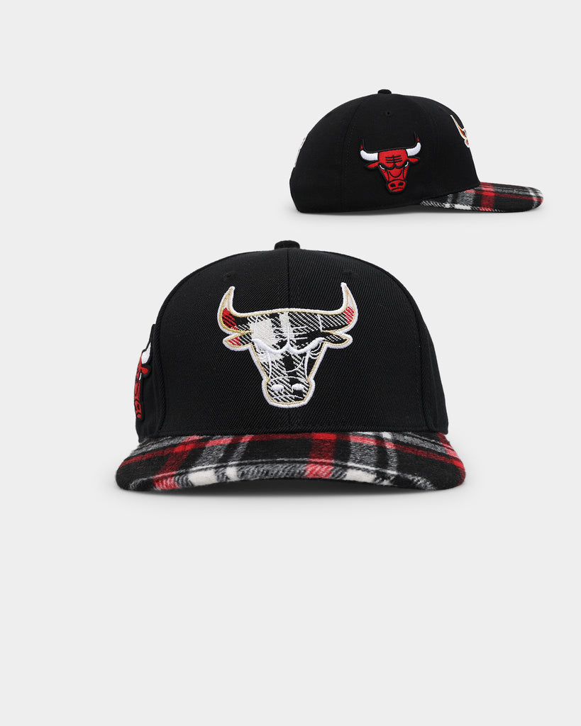 Pro Standard Chicago Bulls Prop Prep Plaid Snapback Black | Culture ...