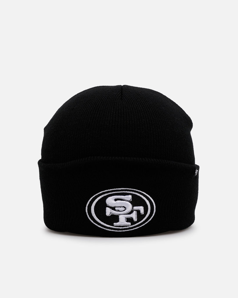 47 Brand San Francisco 49ers Haymaker Cuff Knit Beanie Black/White ...