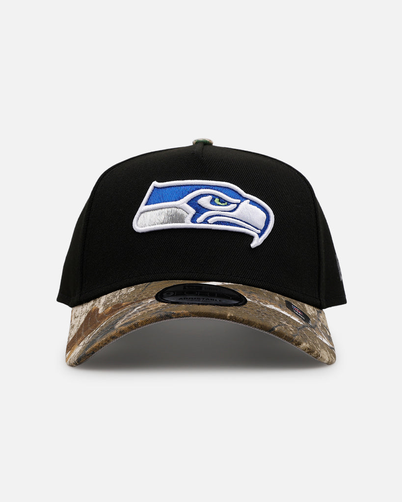 New Era Seattle Seahawks 'Black Crown Realtree Visor' 9FORTY A-Frame S ...