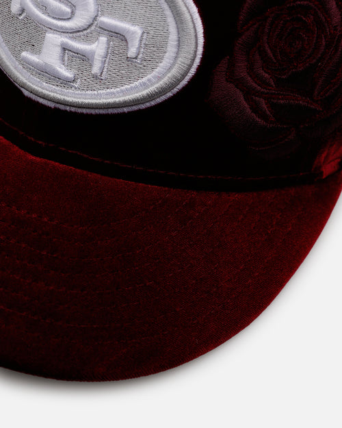 New Era San Francisco 49ers 'Velvet Roses' 59FIFTY Fitted Maroon ...