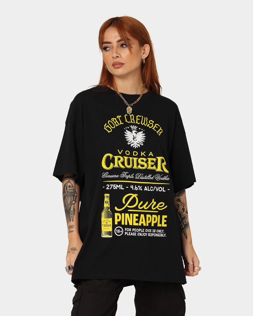 Goat Crew Goat Crew X Vodka Cruiser Pure Pineapple Cruiser T-Shirt Bla ...