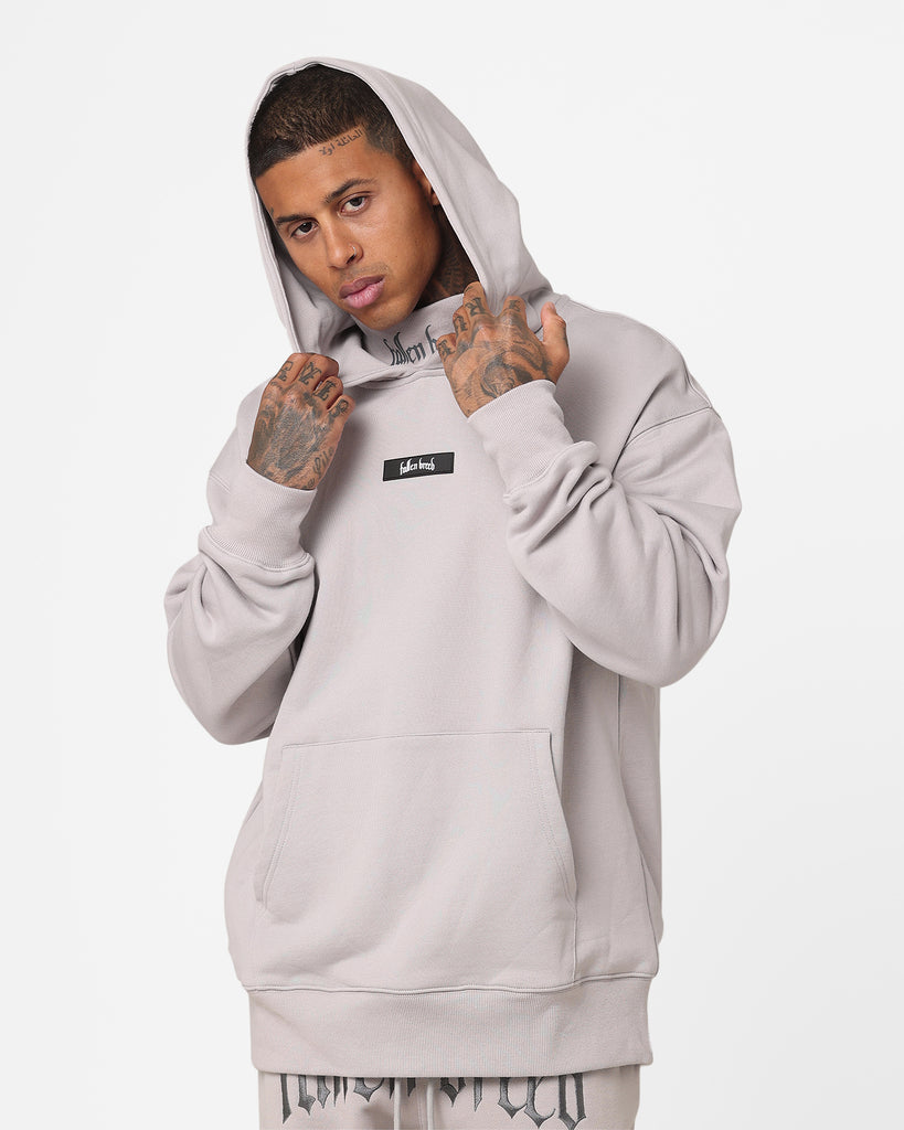 Fallen Breed Signature Logo Hoodie Light Grey | Culture Kings NZ