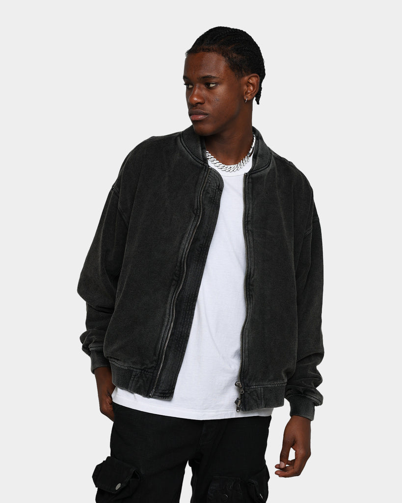MNML Layered Bomber Jacket Black | Culture Kings NZ