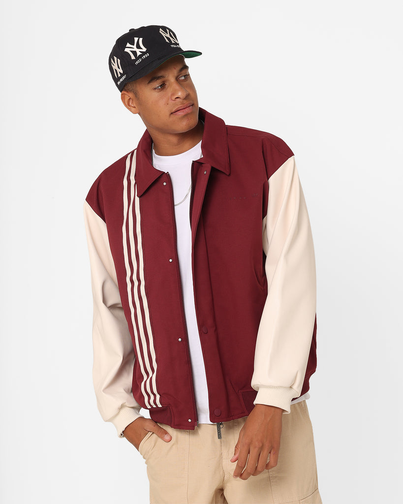 Adidas Metro Varsity Jacket Shadow Red | Culture Kings NZ