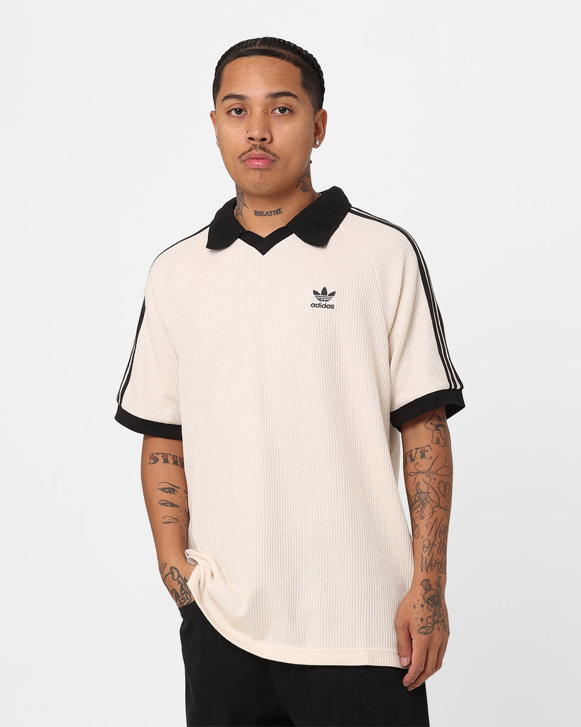 Adidas Adicolour Classics Waffle Q2 Polo T-Shirt Wonder White | Culture ...