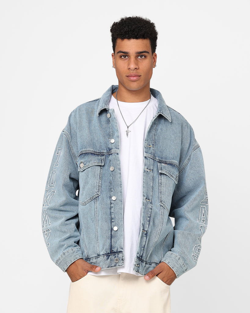 Tommy Jeans Aiden Oversized Denim Jacket Denim Light | Culture Kings NZ