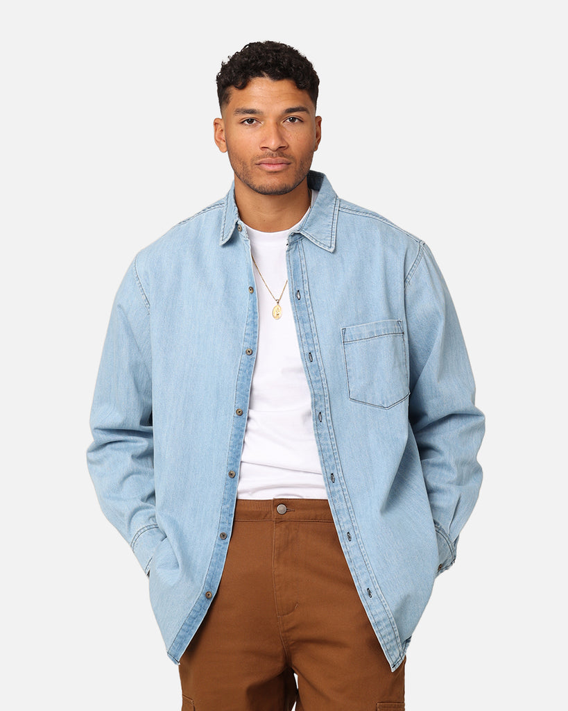 XXIII Classic Denim Shacket Denim Blue | Culture Kings NZ