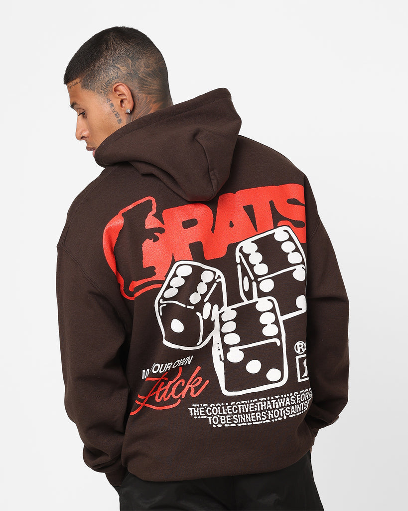 Rats Get Fat Own Luck Hoodie Brown | Culture Kings NZ