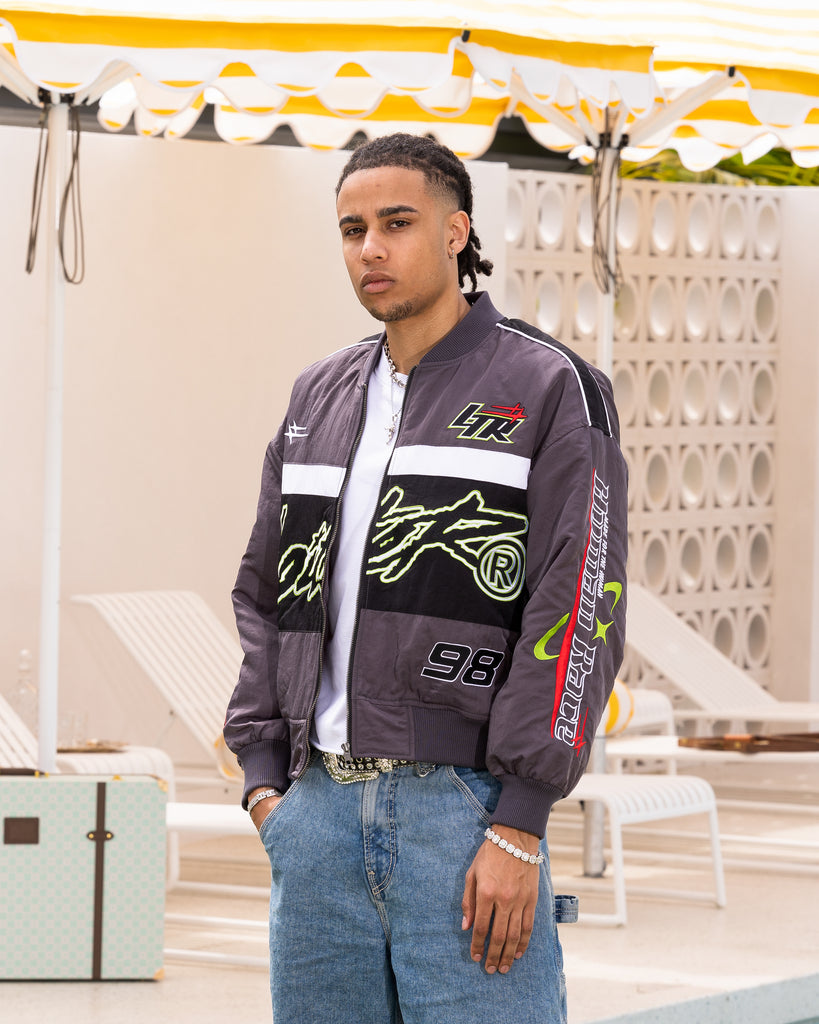 Loiter Racer Motor Jacket Charcoal | Culture Kings NZ