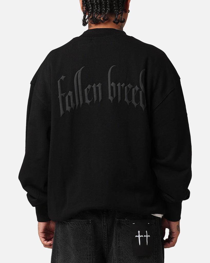 Fallen Breed Monogram Crewneck Black/Black | Culture Kings NZ