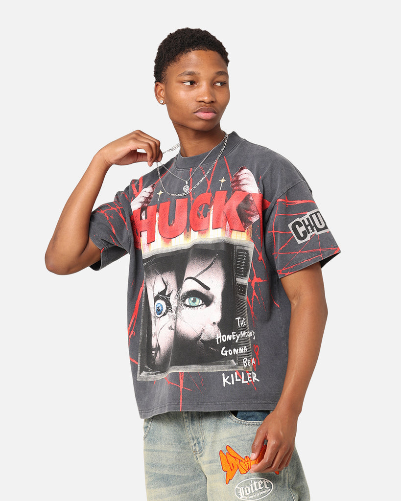 American Thrift X Chucky Colossal T-Shirt Black Wash | Culture Kings NZ