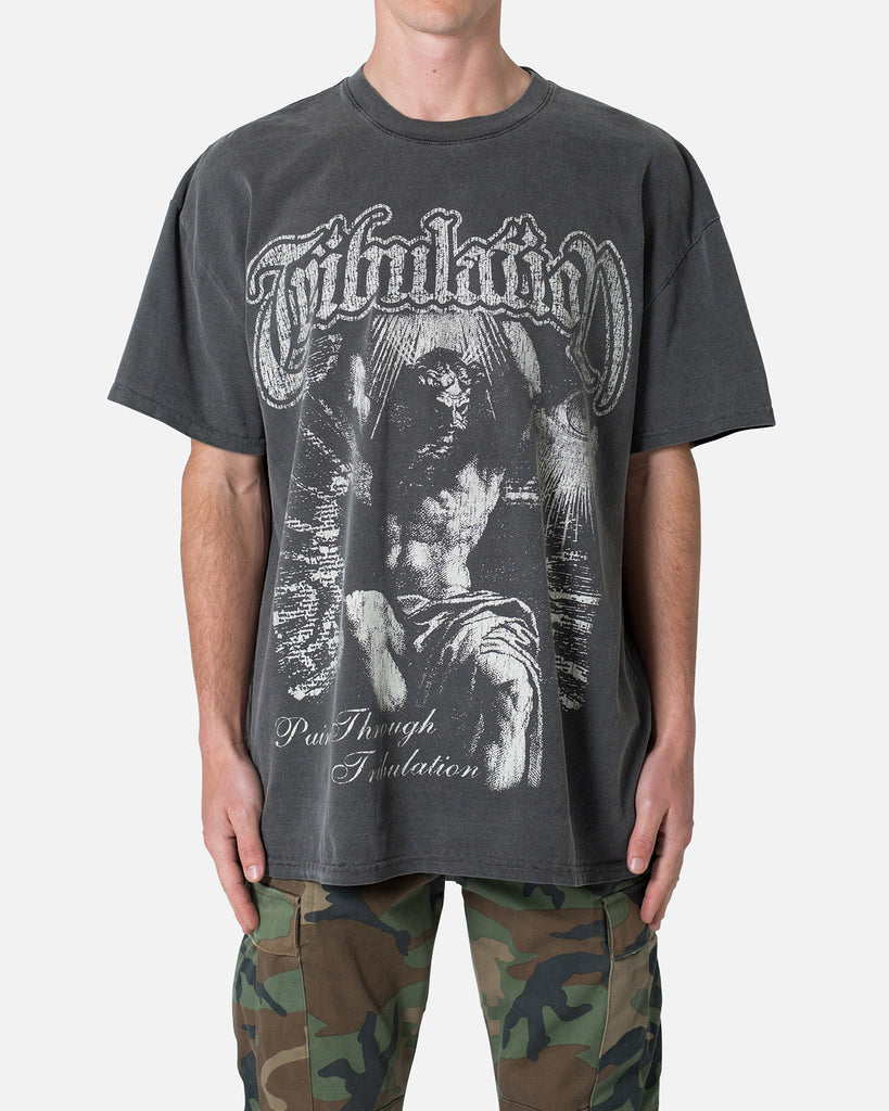 MNML Tribulation T-Shirt Washed Black | Culture Kings NZ