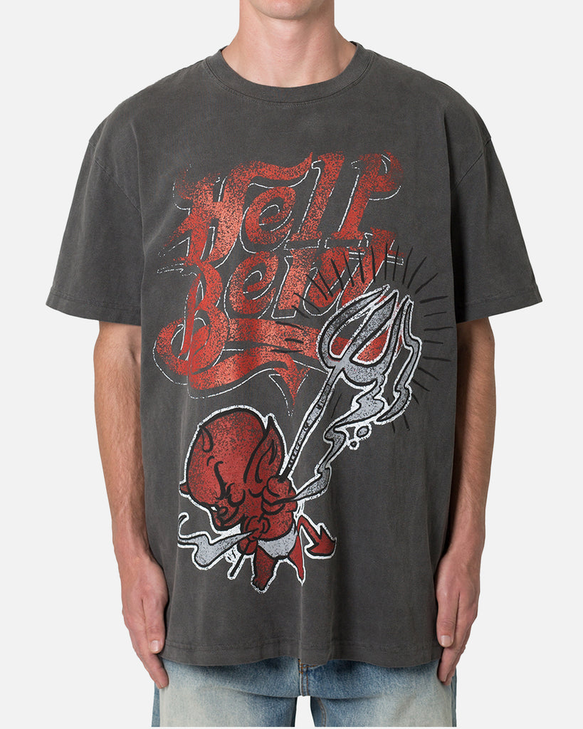 MNML Hell Bent T-Shirt Washed Black | Culture Kings NZ