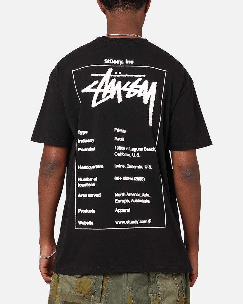 Stussy Wiki T-Shirt Pigment Black | Culture Kings NZ