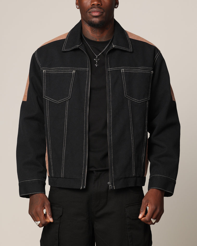 Saint Morta Outlaw Rodeo Jacket Black/Brown | Culture Kings NZ