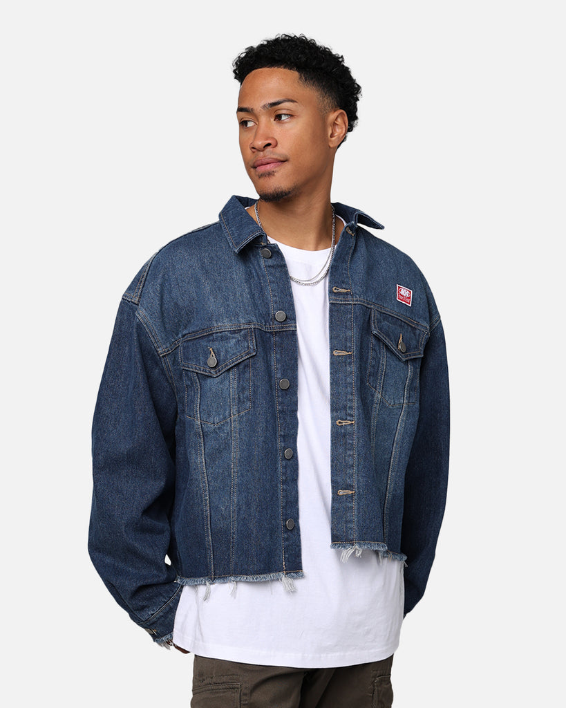 404 Cropped Denim Jacket Indigo | Culture Kings NZ