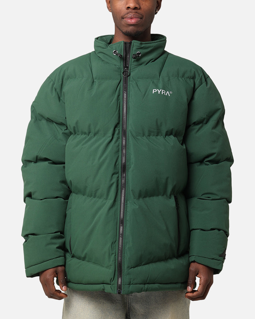 Pyra Padded Puffa Jacket Green | Culture Kings NZ