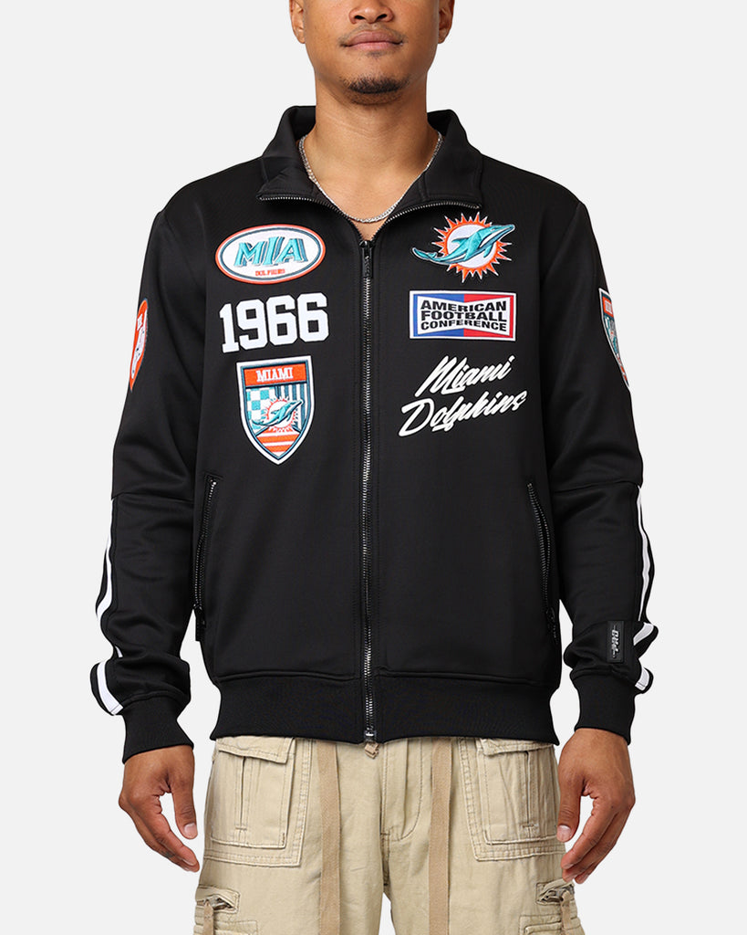 Pro Standard Miami Dolphins Fast Lane Track Jacket Black | Culture Kings NZ