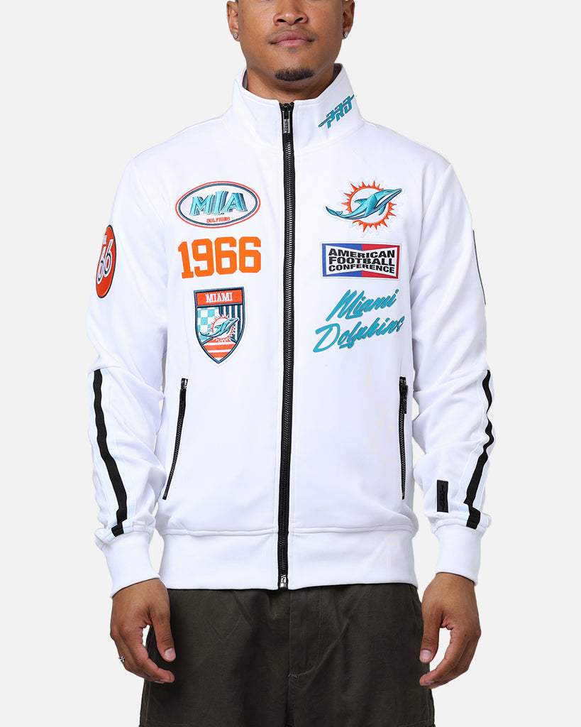 Pro Standard Miami Dolphins Fast Lane Track Jacket White | Culture Kings NZ