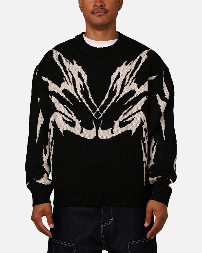 Loiter Cyber Knit Sweater Black | Culture Kings NZ