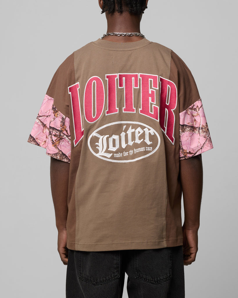 Loiter Splinter T-Shirt Pink Camo | Culture Kings NZ