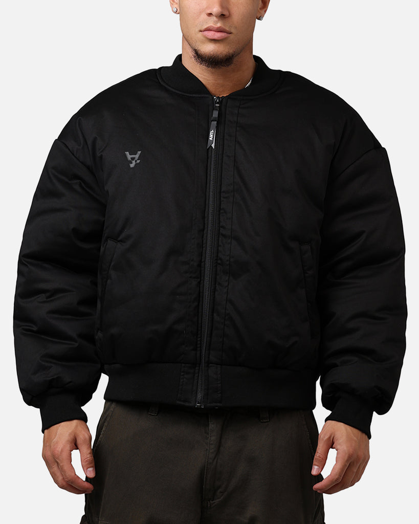 The Anti Order Oversized Cropped Bomber Jacket Black | Culture Kings NZ