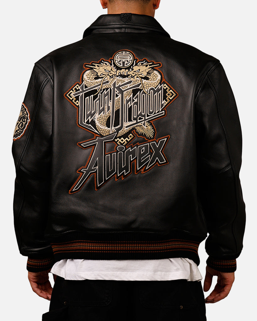 Avirex Twin Dragon Jacket Black | Culture Kings NZ