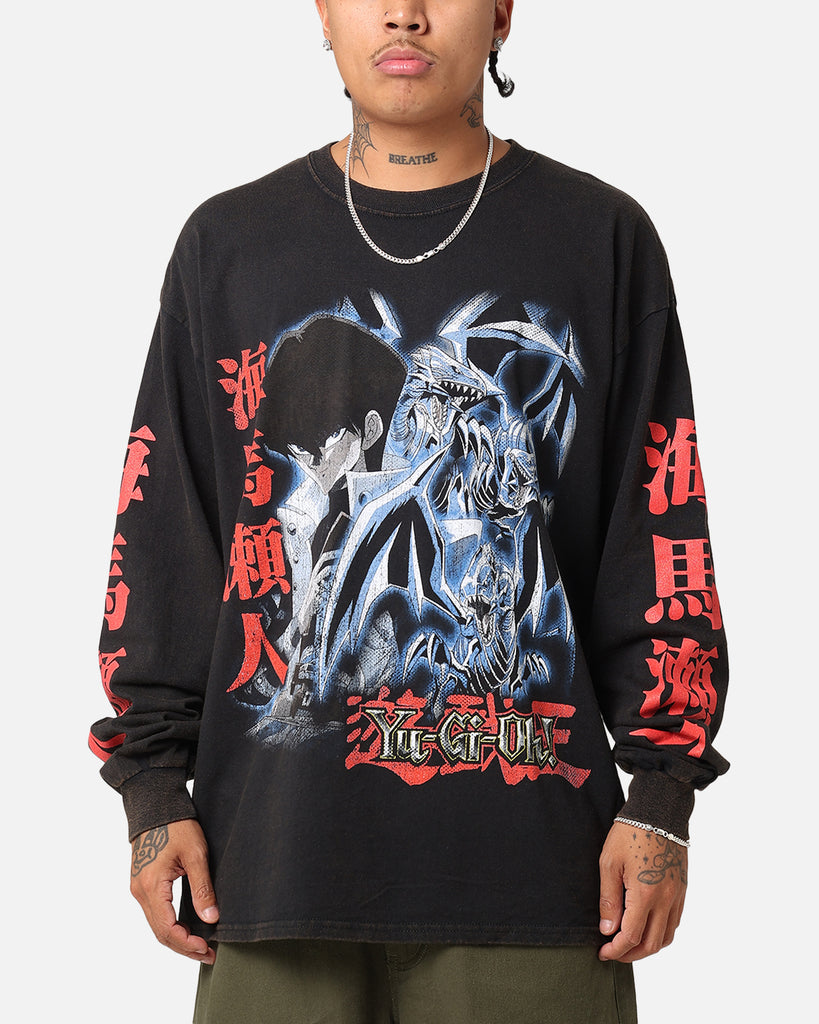 Goat Crew X Yu-Gi-Oh! Seto Kaiba Long Sleeve T-Shirt Black Wash ...
