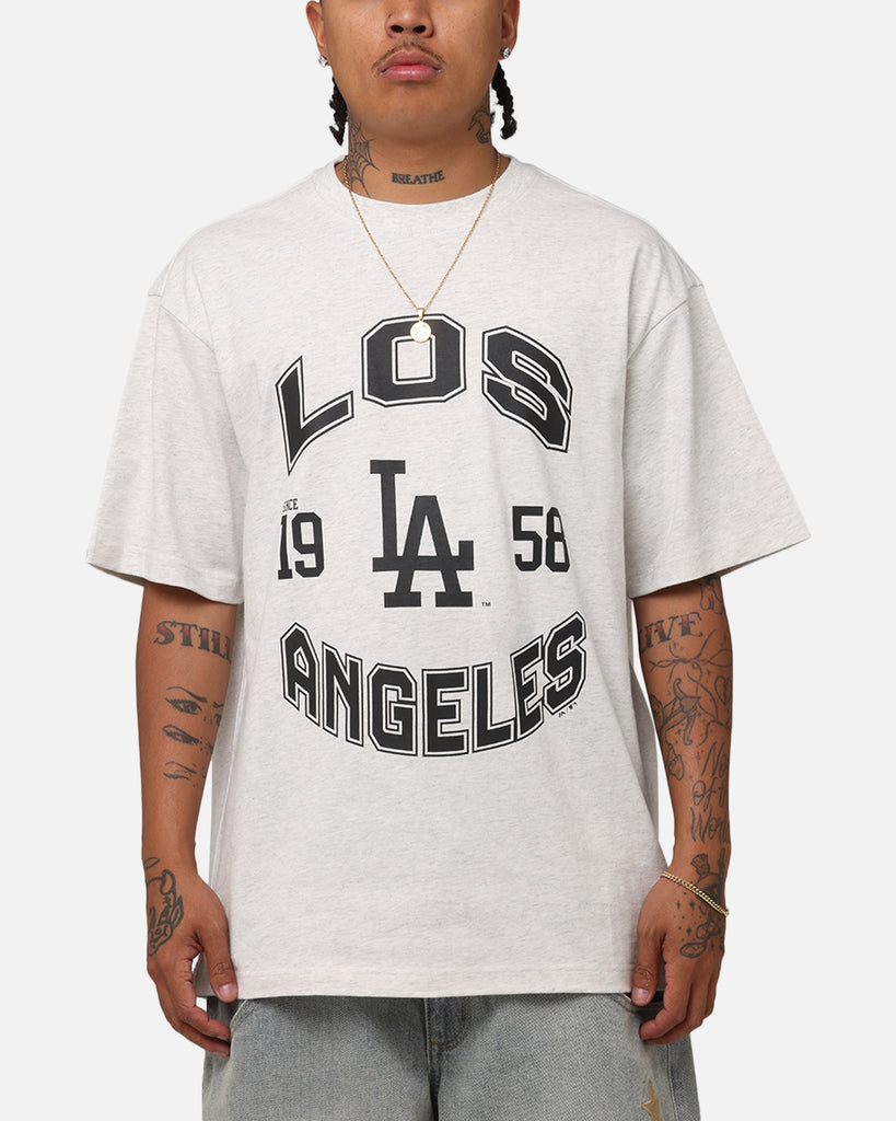 Majestic Athletic Los Angeles Dodgers Doyers Crest T-Shirt Silver Marl ...