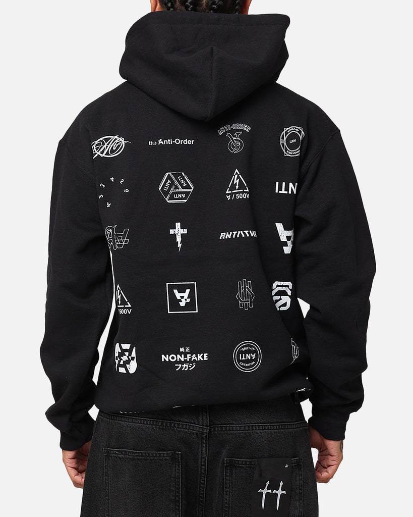 The Anti Order Stacked Hoodie Black/White | Culture Kings NZ