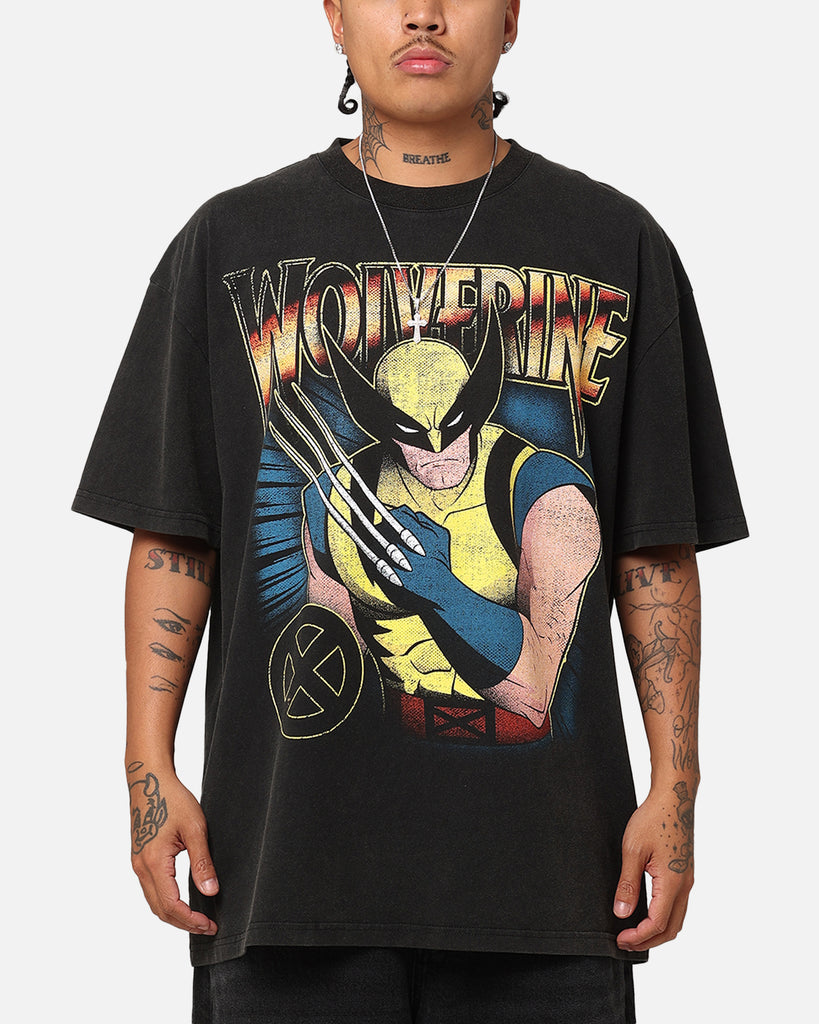 Goat Crew Marvel X-Men Wolverine Heavy T-Shirt Vintage Black | Culture ...