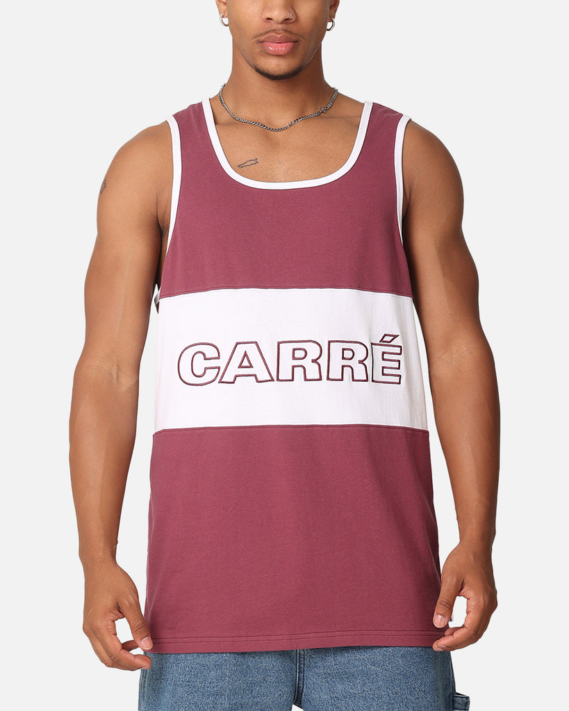 Carre Boost Panel Singlet Maroon | Culture Kings NZ