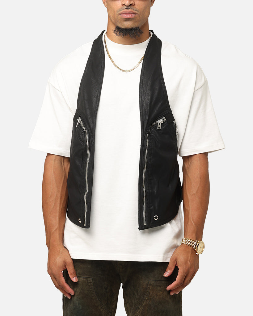 MNML Leather Holster Vest Black | Culture Kings NZ