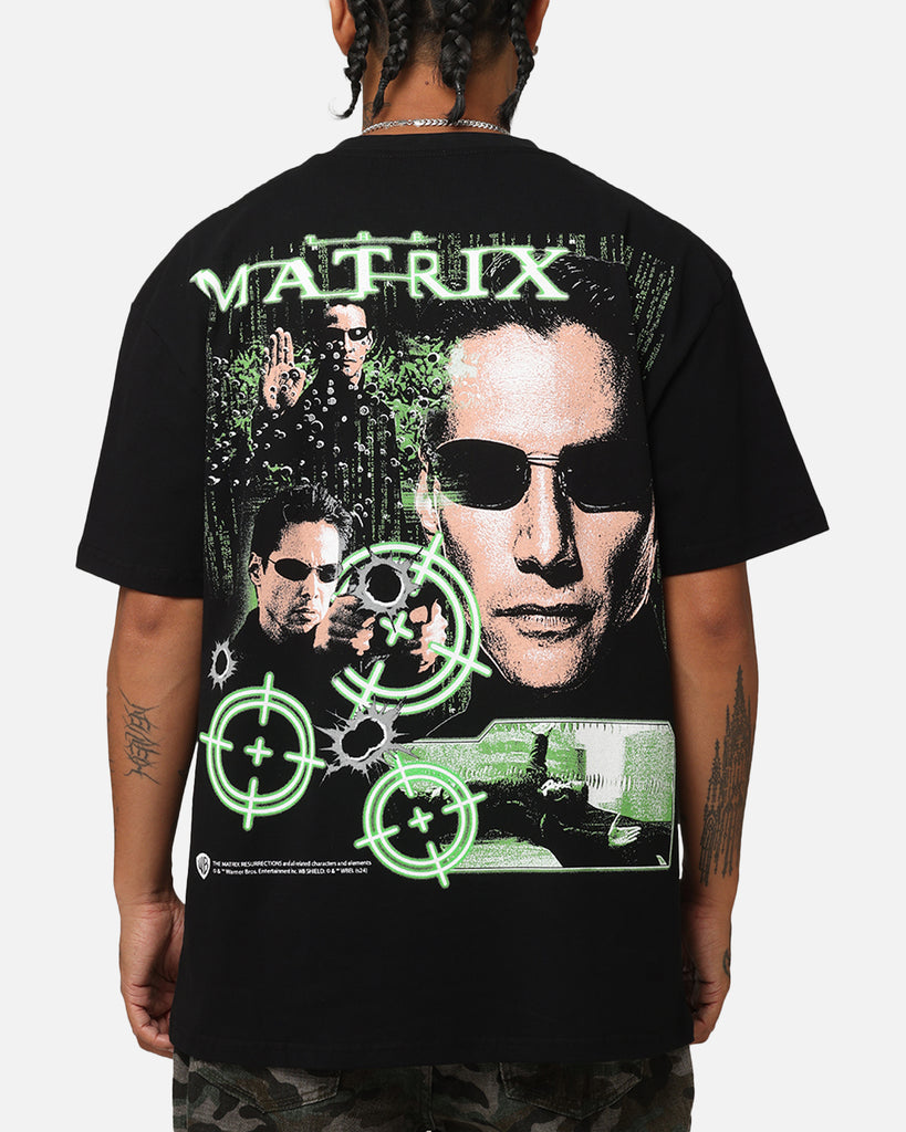 American Thrift X The Matrix Neo Bullets Heavy T-Shirt Black | Culture ...