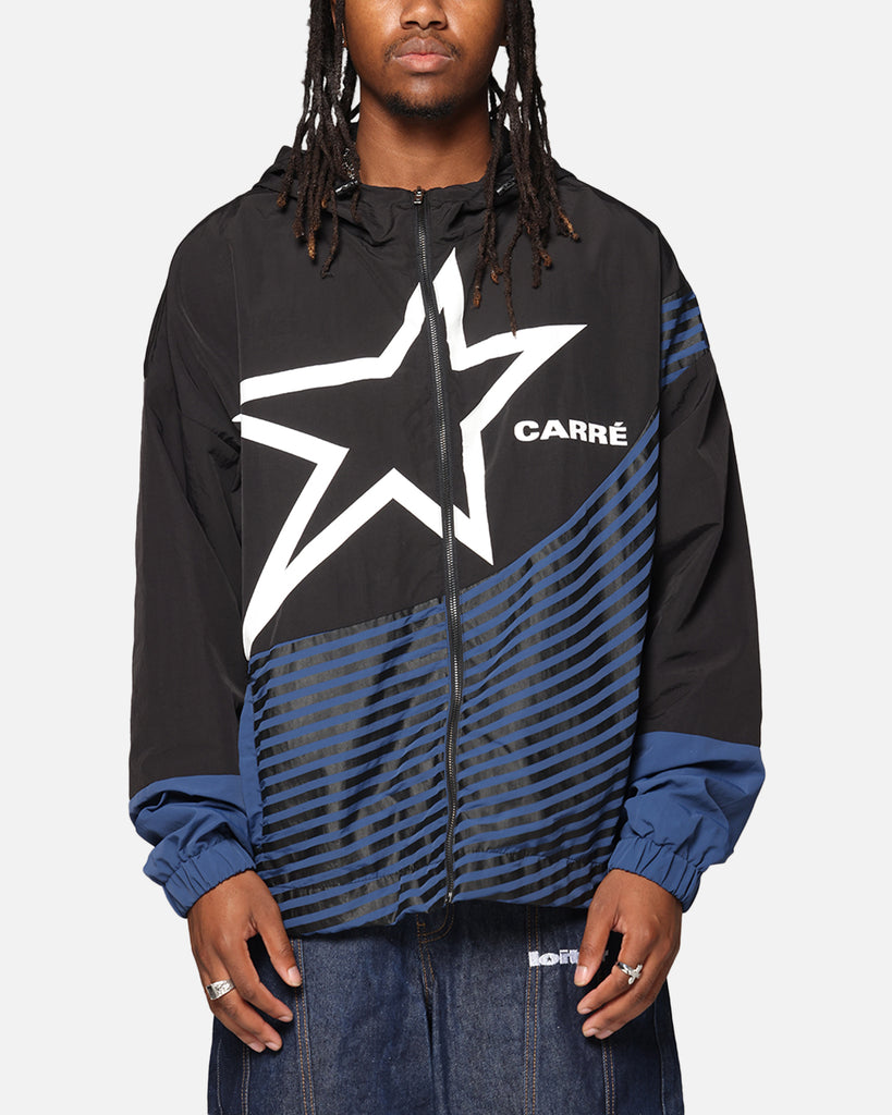 Carre Star Shooter Windbreaker Jacket Black/Blue | Culture Kings NZ