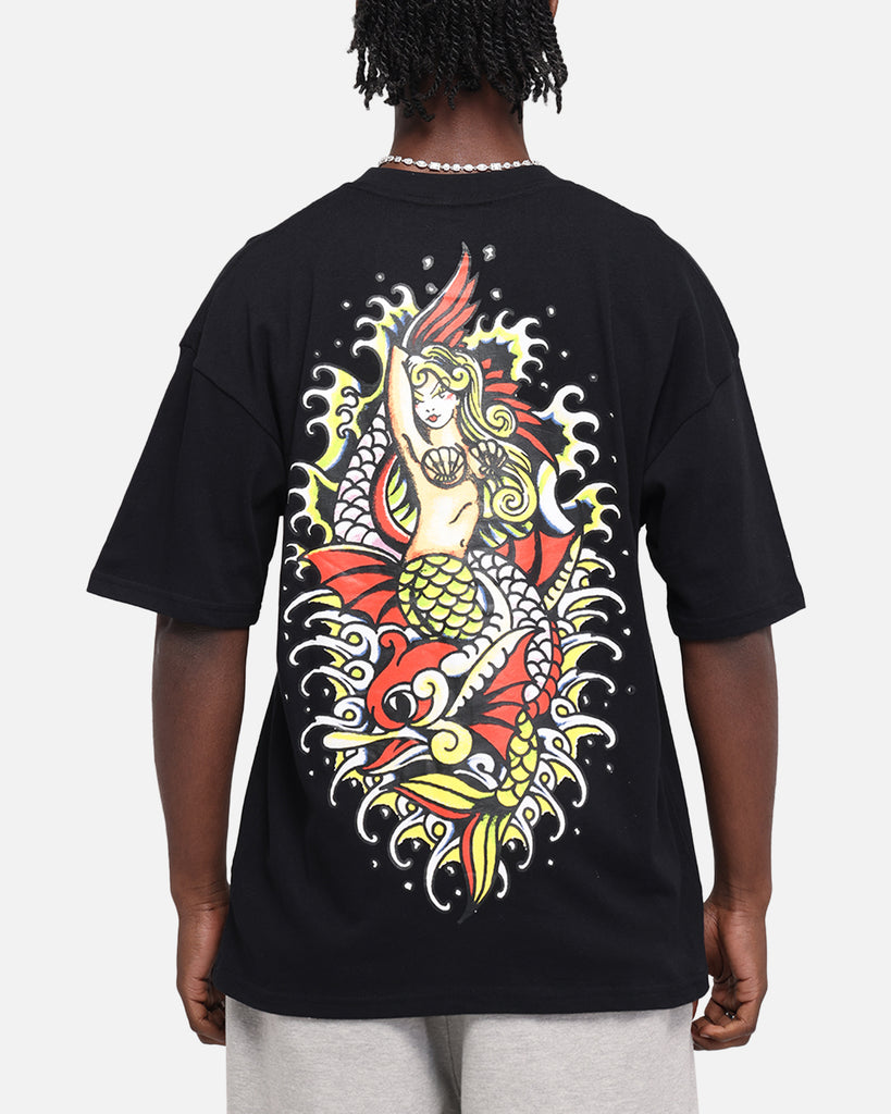 Ed Hardy Mermaid T-Shirt Black | Culture Kings NZ