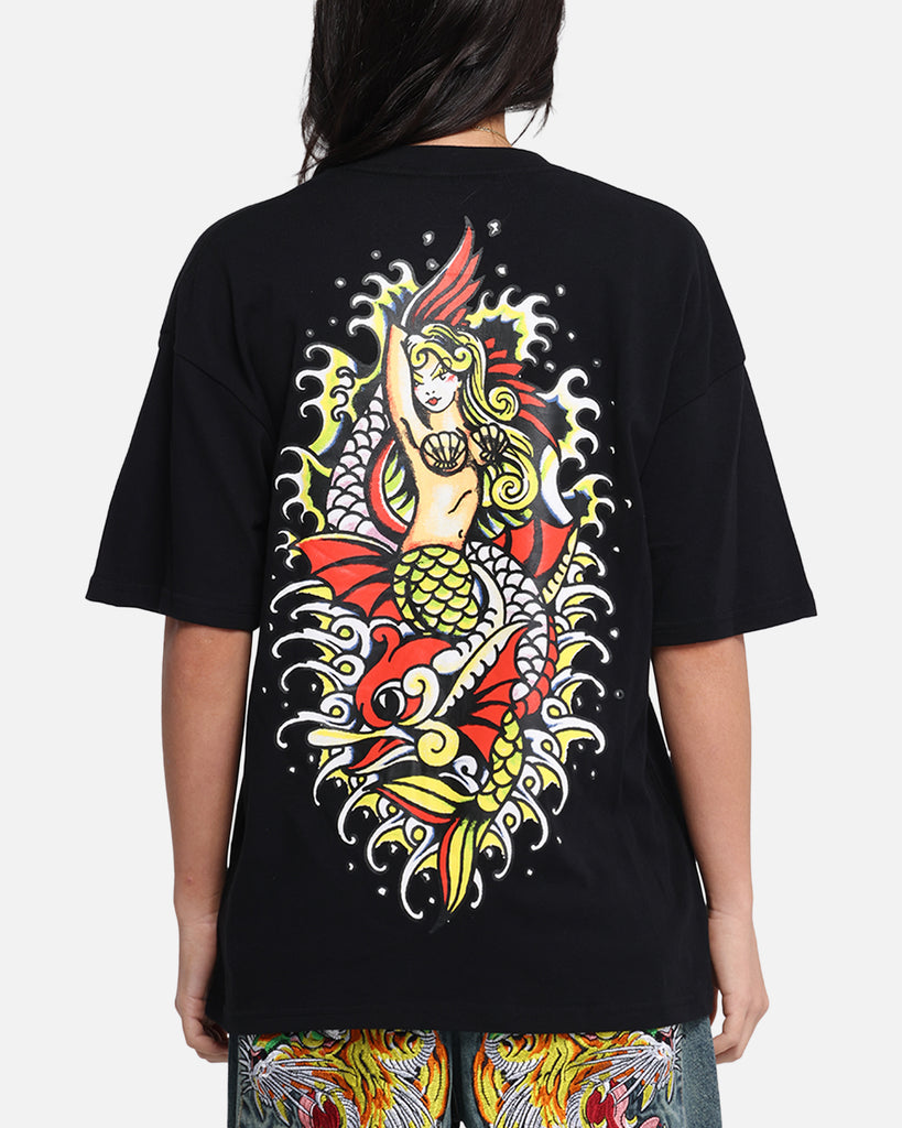 Ed Hardy Mermaid T-Shirt Black | Culture Kings NZ