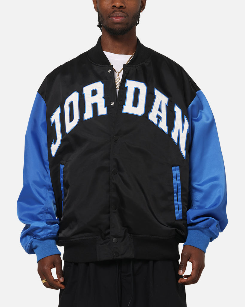Jordan Brooklyn Collegiate Varsity Jacket Black/Blue | Culture Kings NZ