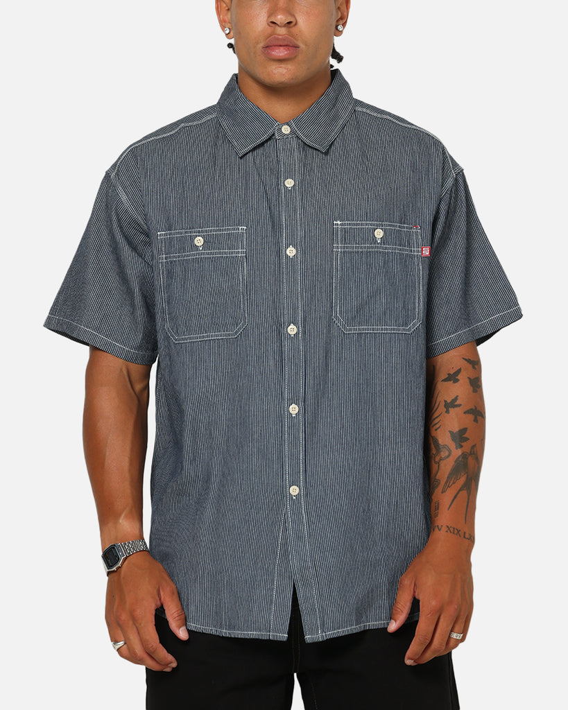 S Double Union Work Button Up Shirt Stripe | Culture Kings NZ