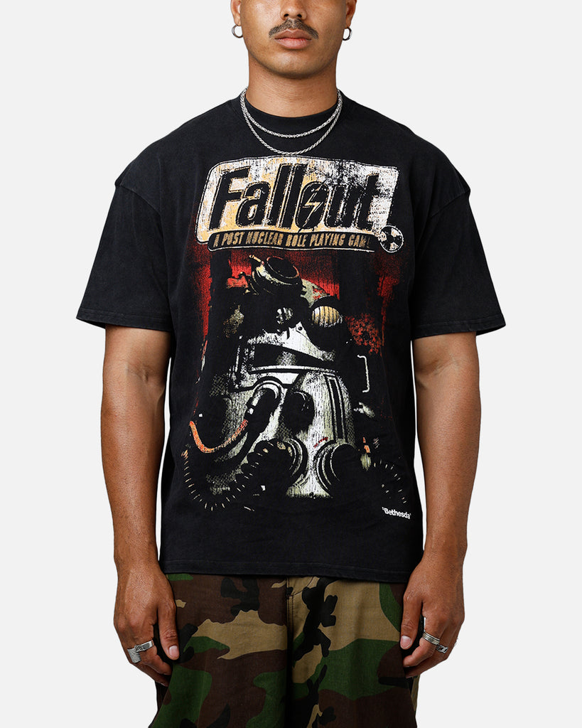 73 Studio X Fallout '97 Fallout Vintage T-Shirt Black Acidwash ...