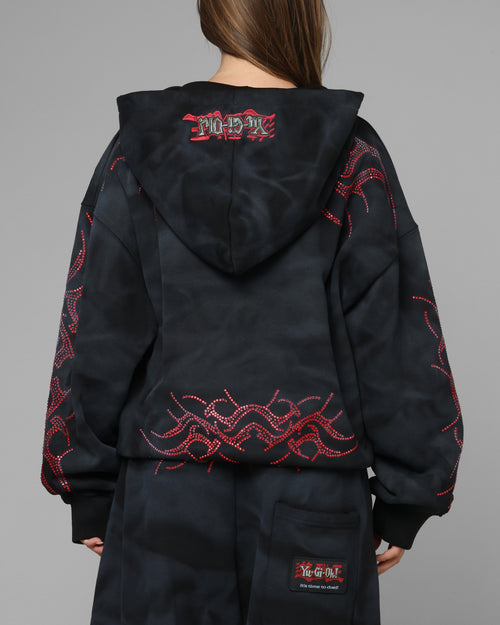 Loiter X Yu-Gi-Oh! Slifer Sky Dragon Zip Hoodie Black Wash | Culture ...