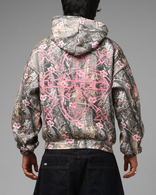 Loiter Blade Hoodie Real Tree/Pink | Culture Kings NZ
