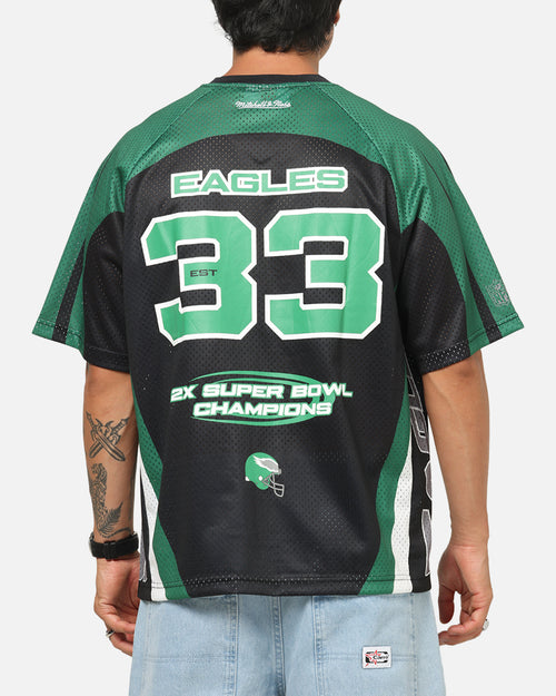 Mitchell & Ness Philadelphia Eagles Warehouse Rave Jersey Black/Green ...