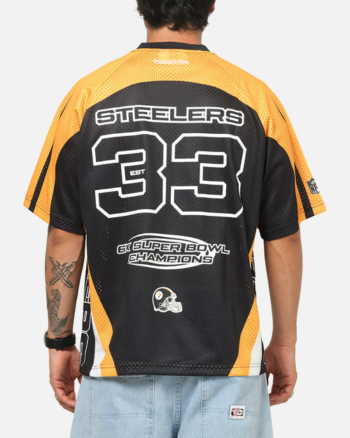 Mitchell & Ness Pittsburgh Steelers Warehouse Rave Jersey Black/Yellow ...