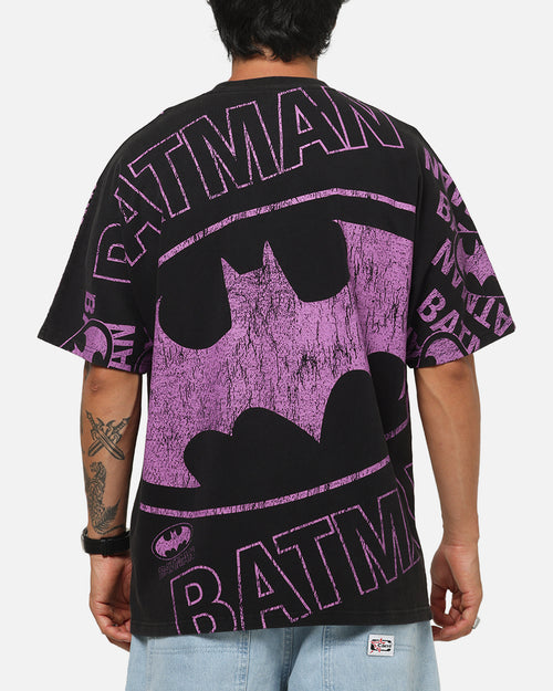 73Studio X DC Batman Logo All Over Print T-Shirt Black Wash | Culture ...