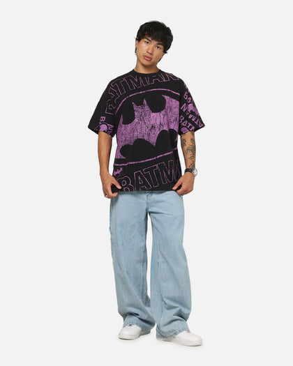 73Studio X DC Batman Logo All Over Print T-Shirt Black Wash | Culture ...