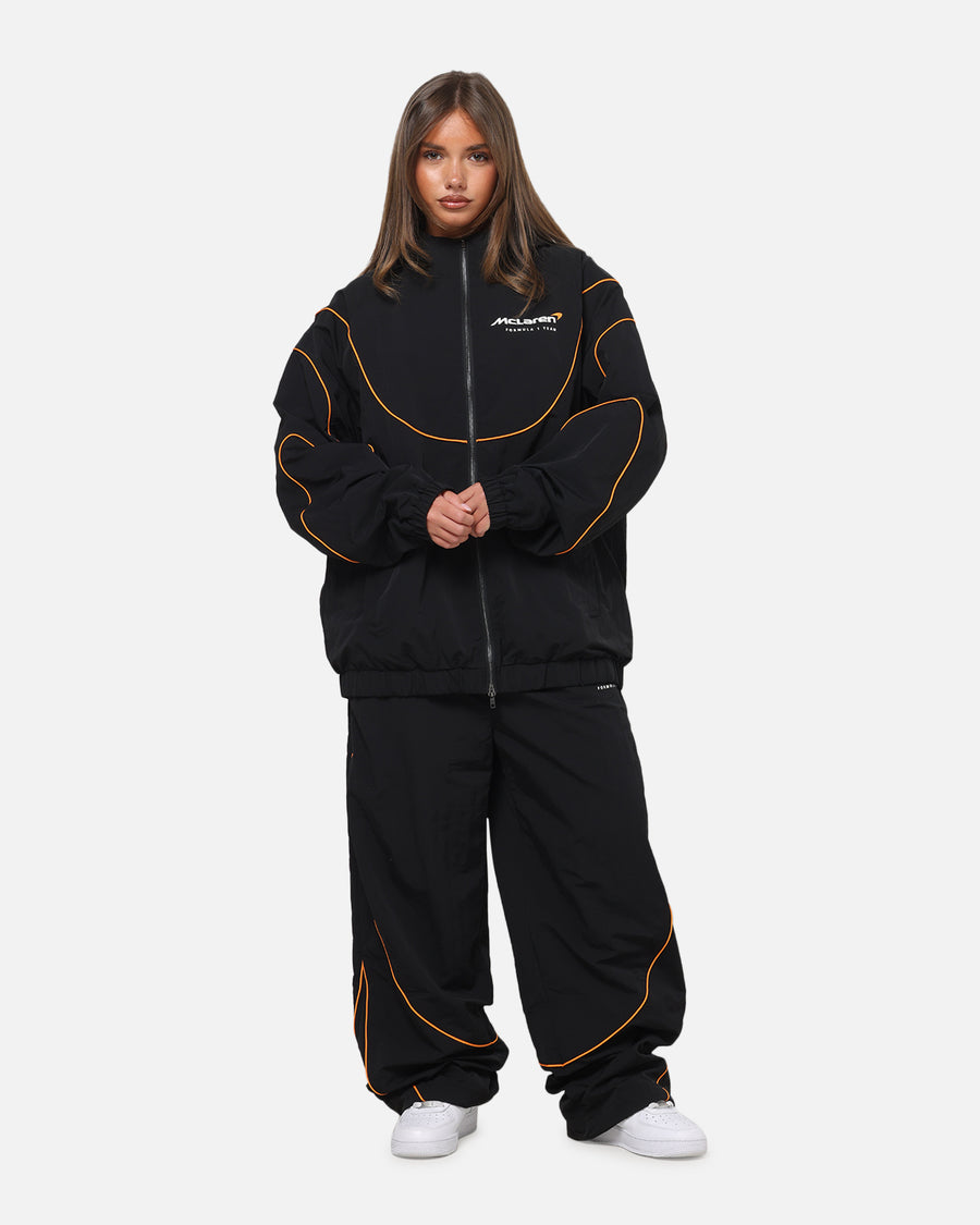 Mitchell & Ness X Mclaren Nylon Tracksuit Zip Hoodie Black/Papaya ...
