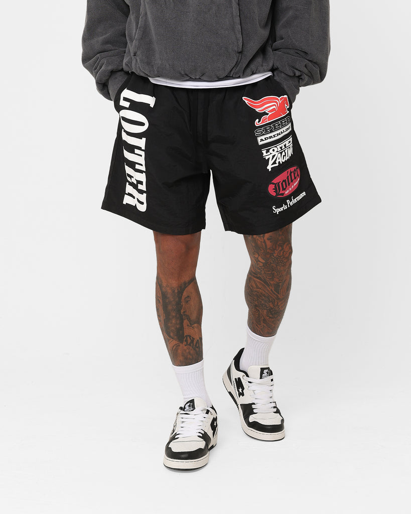Loiter Speedway Walk Shorts Black | Culture Kings NZ