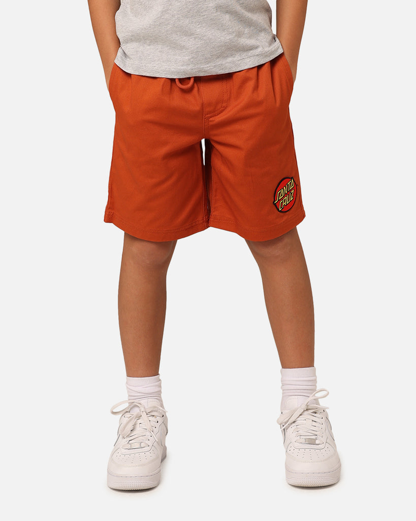 Santa Cruz Kids' Classic Dot Switch Shorts Brown | Culture Kings NZ
