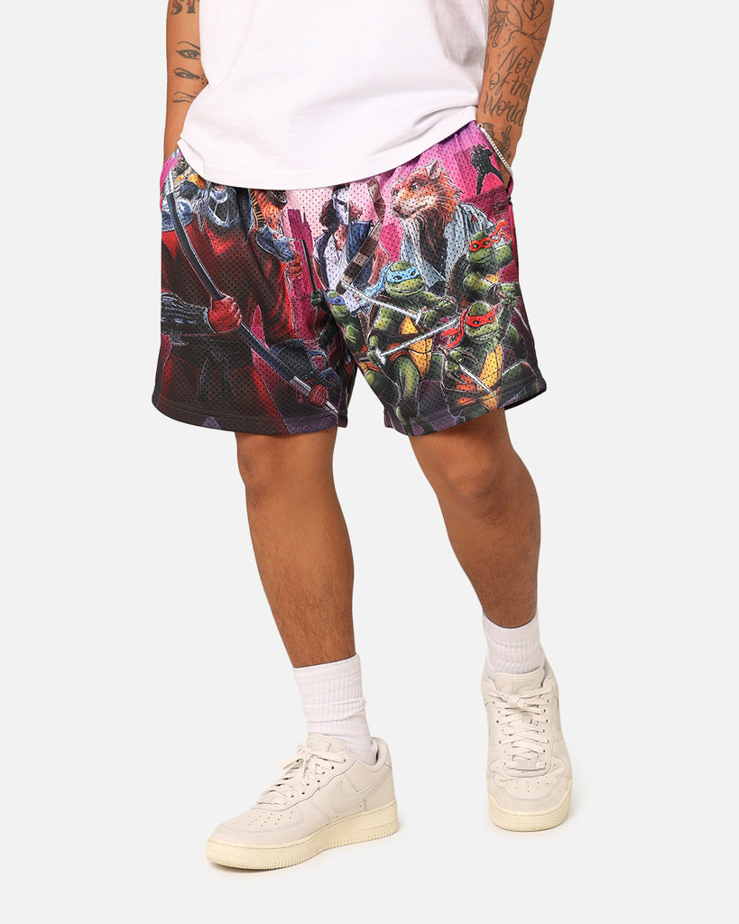 American Thrift X Teenage Mutant Ninja Turtles Poster Retro Mesh Short ...